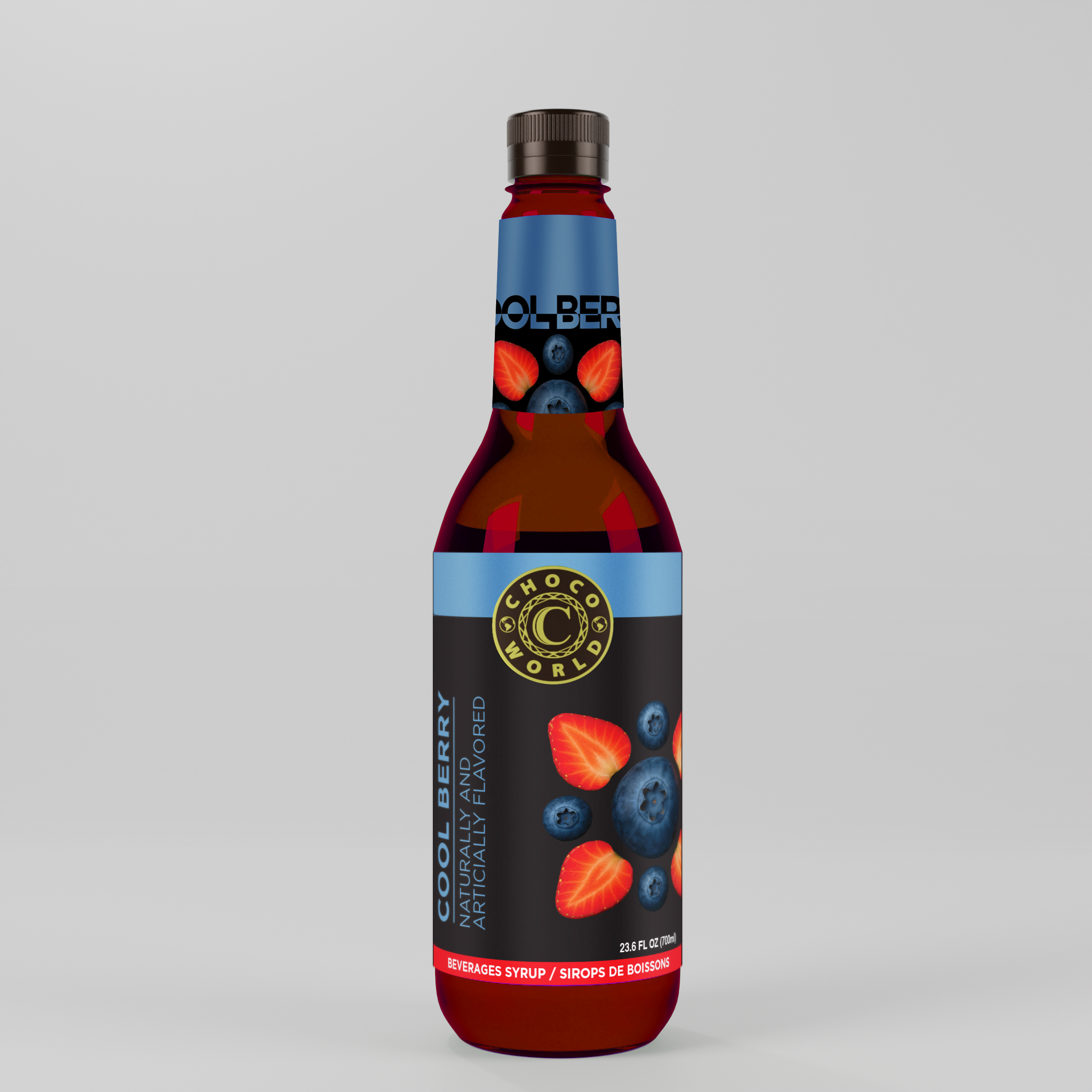 Chocoworld Cool Berry Şurup | Kokteyl ve İçecek Şurubu